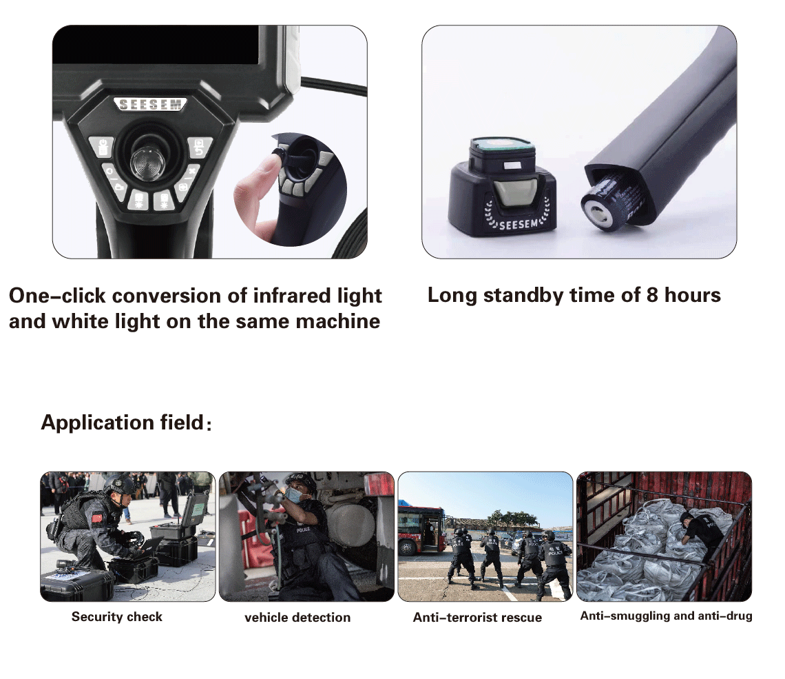 JS40 police borescope with WiFi function - SEESEM-Industrial videoscope